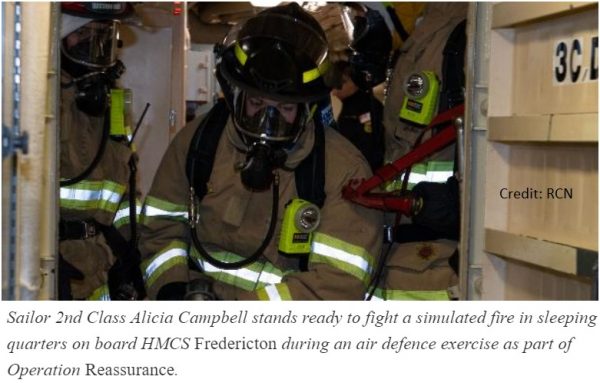 HMCS Fredericton suffers engine room fire on Op Reassurance – Canadian ...