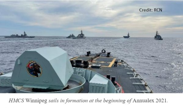 HMCS Winnipeg participates in Annualex 2021 on Op Projection – Canadian ...